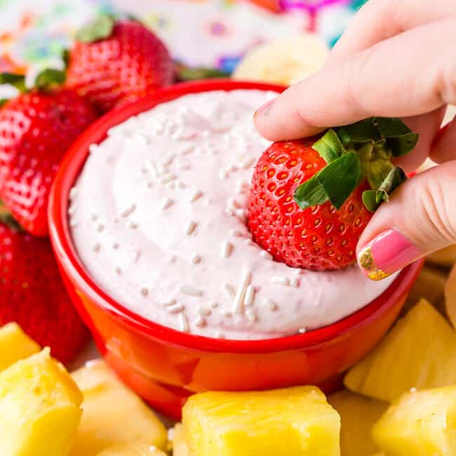 Strawberry Fruit Dip - The Shortcut Kitchen