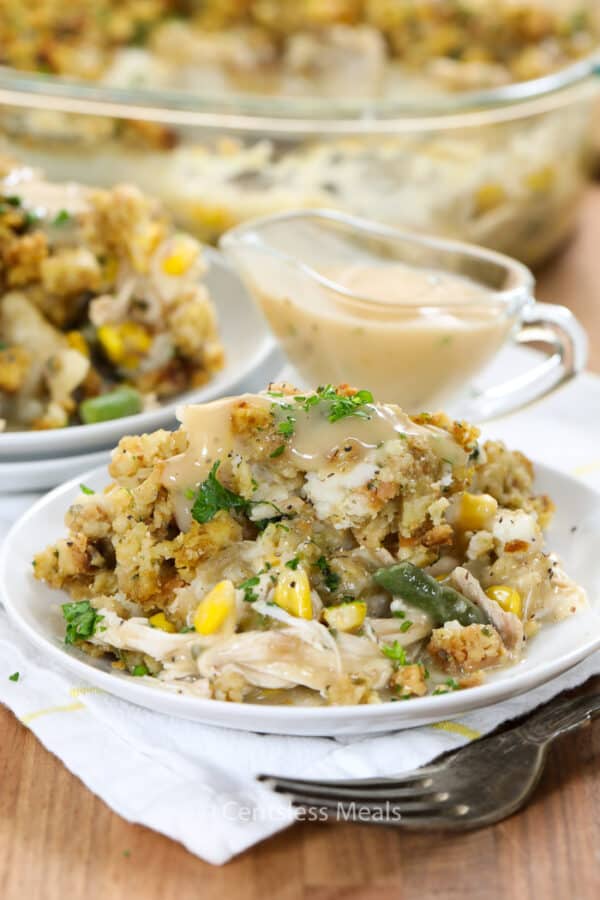 Leftover Turkey Casserole {Thanksgiving favorite!} - The Shortcut Kitchen