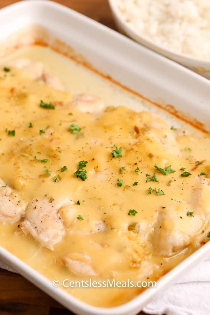 Creamy Chicken {With Two Ingredients & One Pan!} - The Shortcut Kitchen