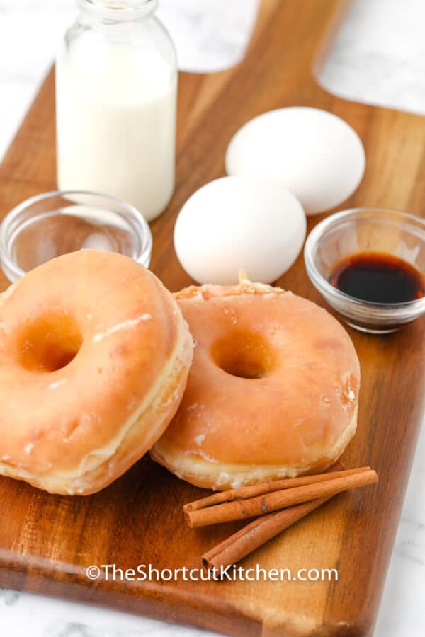 Glazed Donut French Toast (Unique Breakfast) - The Shortcut Kitchen