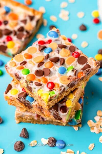 Monster Magic Cookie Bars (Easy Prep!) - The Shortcut Kitchen
