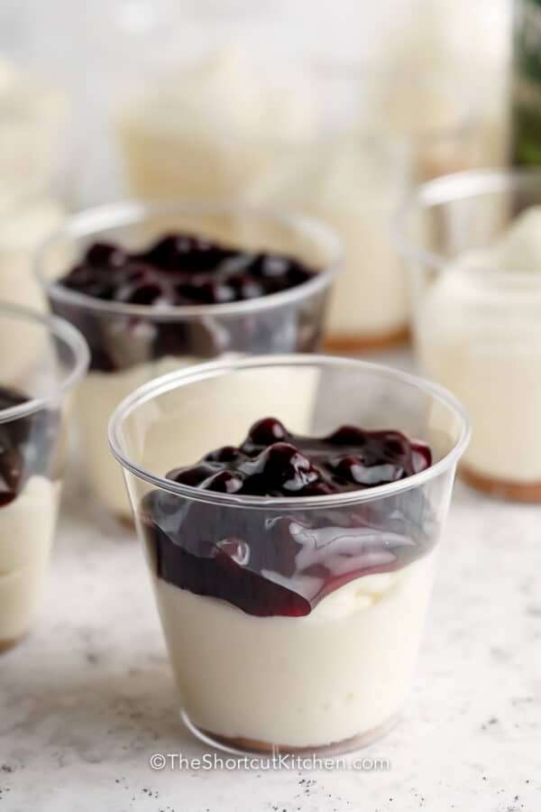 No Bake Mini Cheesecake Cups (15 Minute Prep!) - The Shortcut Kitchen