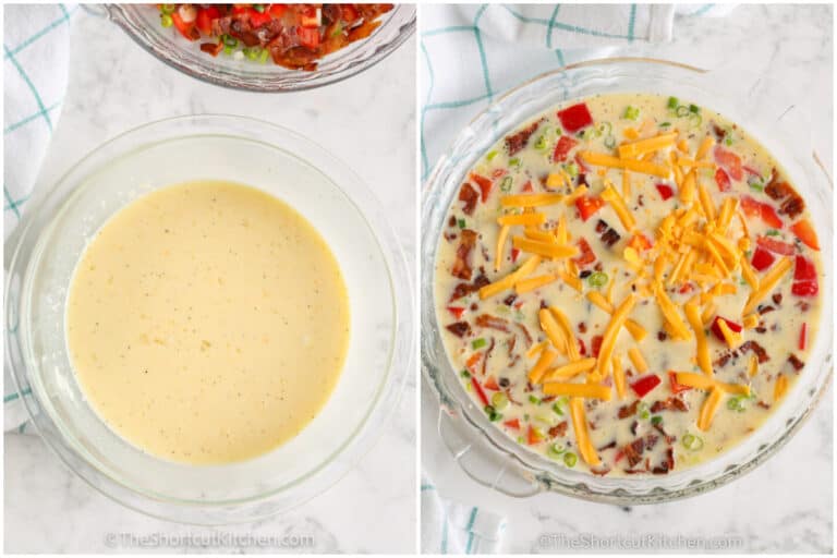 Crustless Bacon Quiche Recipe (With Bisquick Mix) - The Shortcut Kitchen
