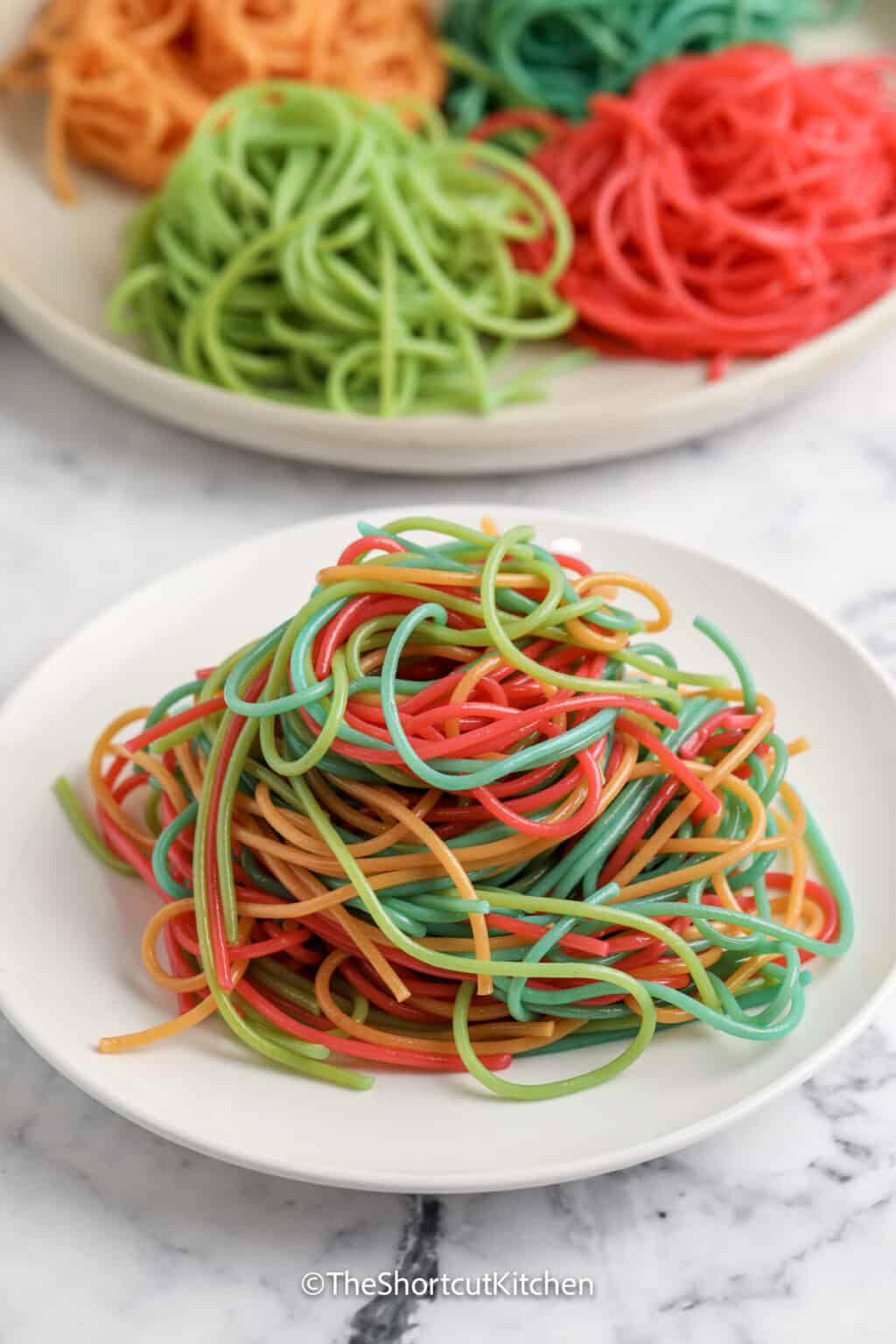 Colored Pasta Noodles