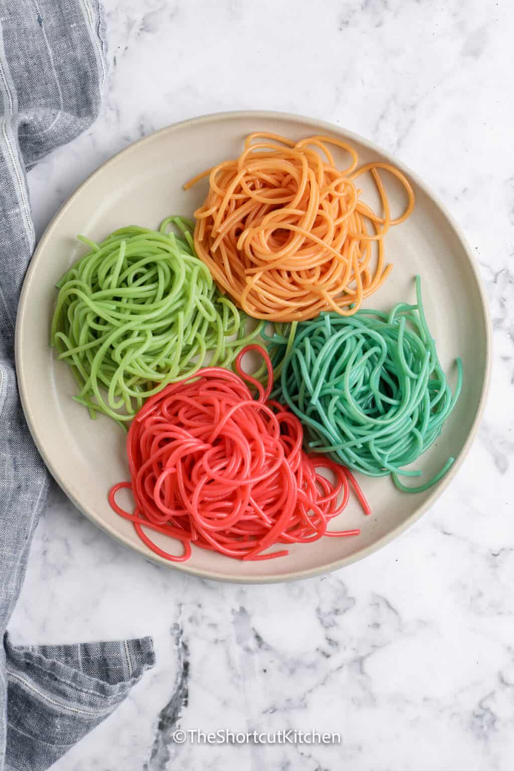 Colored Pasta Noodles - The Shortcut Kitchen