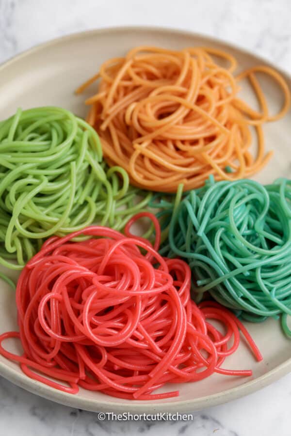 Colored Pasta Noodles