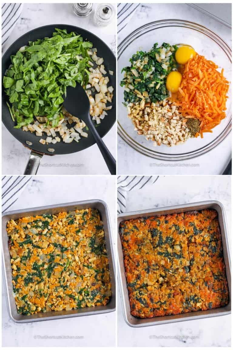 Cheesy Spinach Stuffing Casserole (Easy!) - The Shortcut Kitchen