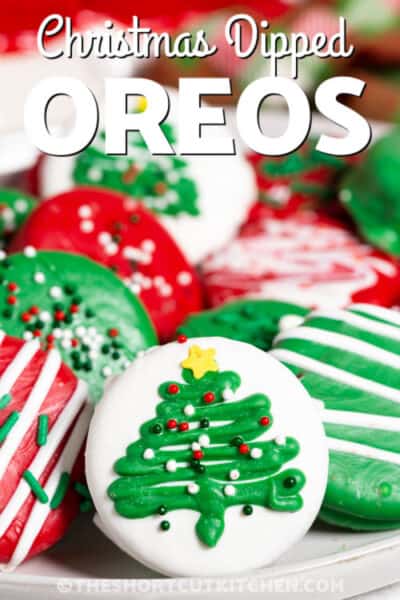 Christmas Dipped Oreos (Fun Holiday Treat) - The Shortcut Kitchen