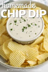 Homemade Chip Dip (Just 5 Minute Prep!) - The Shortcut Kitchen