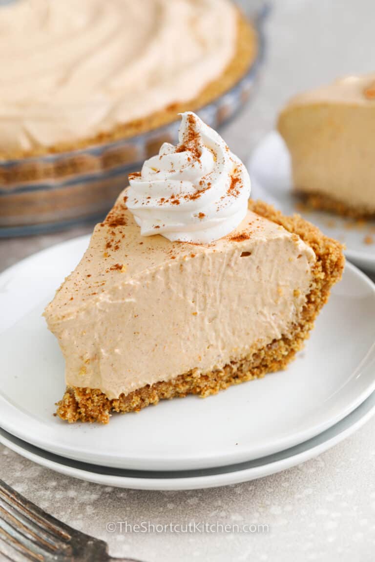 No Bake Pumpkin Pie(Just 15 Minute Prep!) - The Shortcut Kitchen