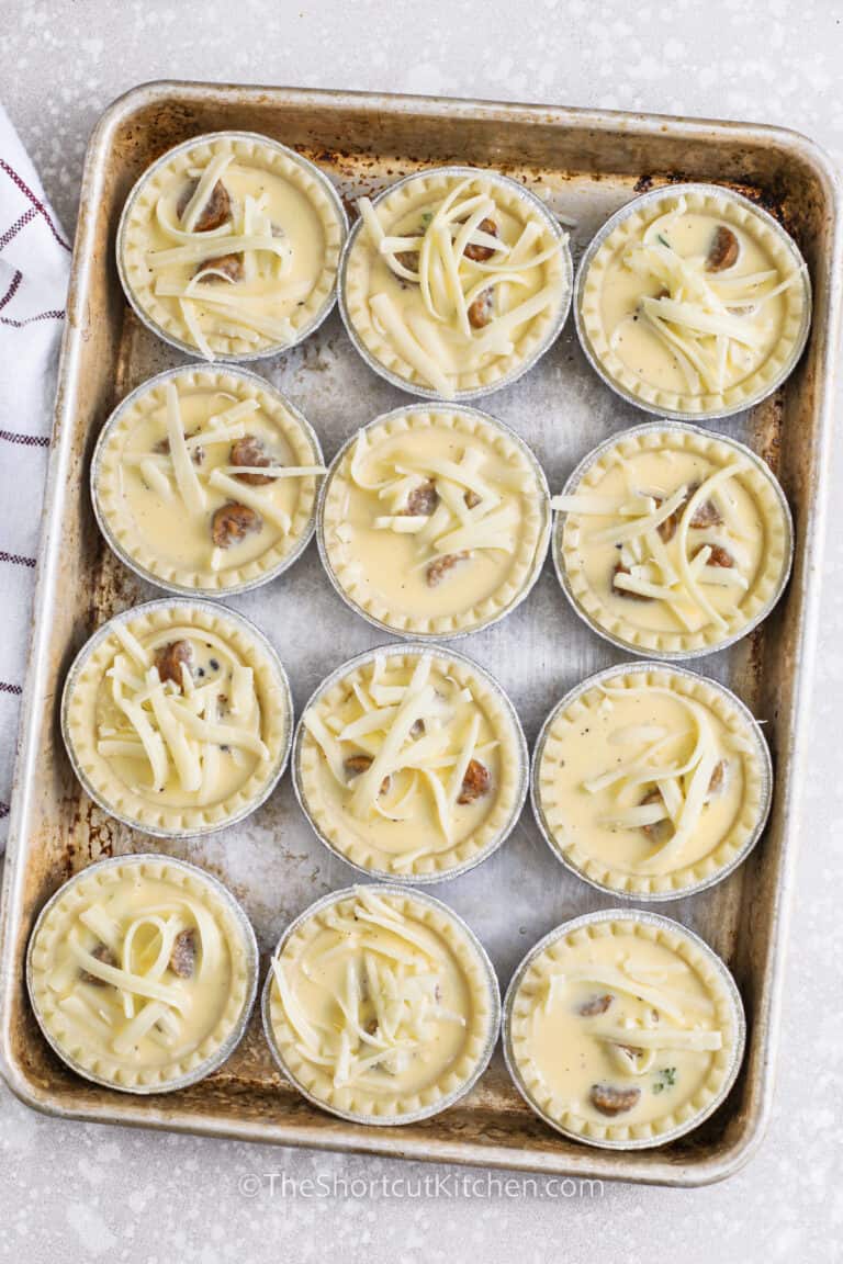 Mini Quiche Recipe (Easy 10 Minute Prep!) - The Shortcut Kitchen