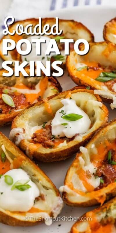 Loaded Potato Skins (With Bacon & Green Onion) - The Shortcut Kitchen
