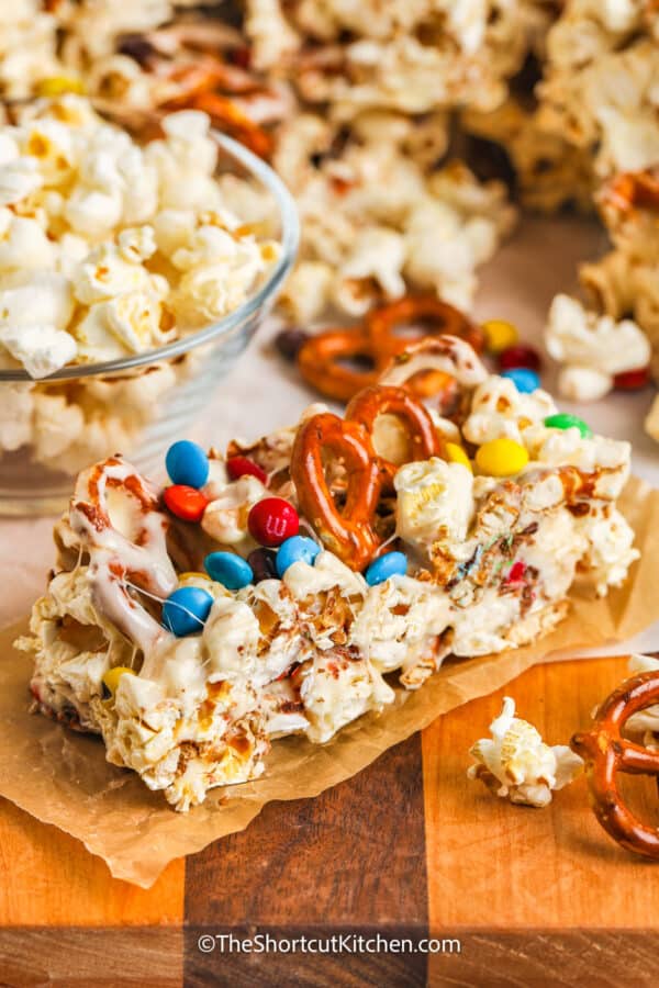 Popcorn Bar Recipe (A Sweet and Salty Hand Held Treat!) - The Shortcut ...