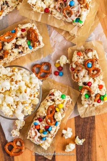 Popcorn Bar Recipe (A Sweet and Salty Hand Held Treat!) - The Shortcut ...