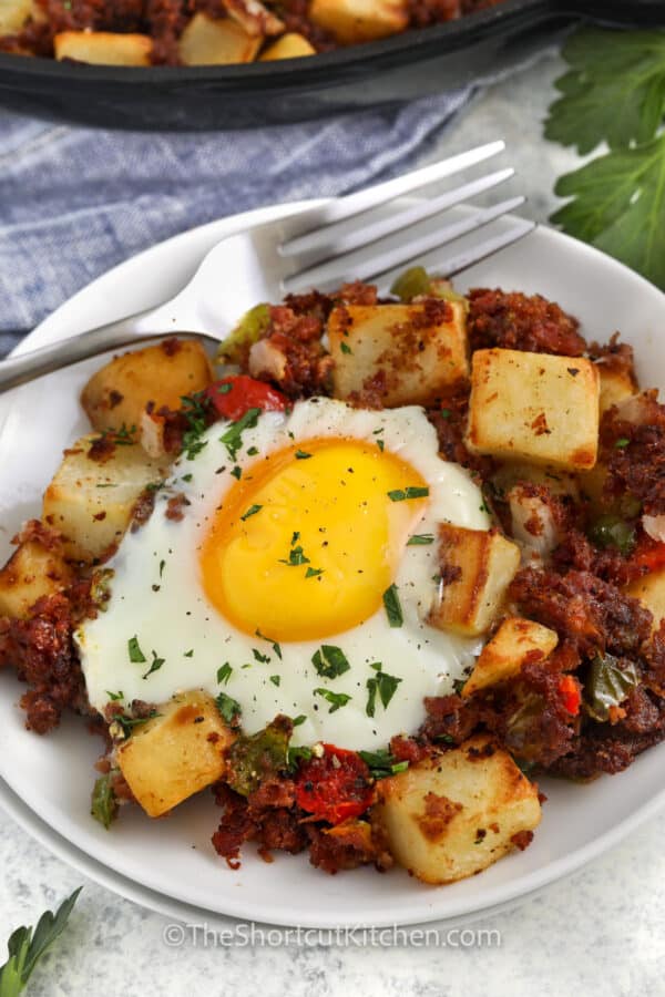 Canned Corned Beef Hash (Just 10 Minute Prep!) - The Shortcut Kitchen