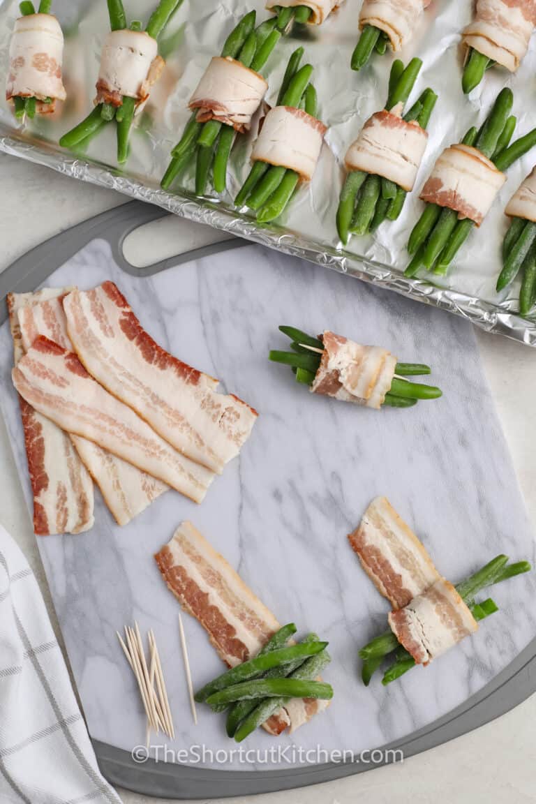 Bacon Wrapped Green Beans (3 Ingredient Recipe!) - The Shortcut Kitchen