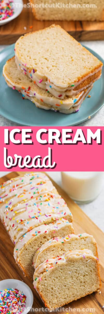 Ice Cream Bread (Just 2 Ingredients!) - The Shortcut Kitchen