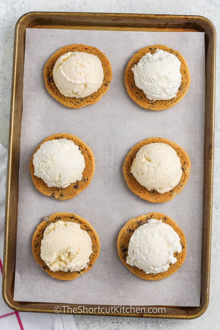 Ice Cream Cookie Sandwich (3 Ingredient Recipe!) - The Shortcut Kitchen