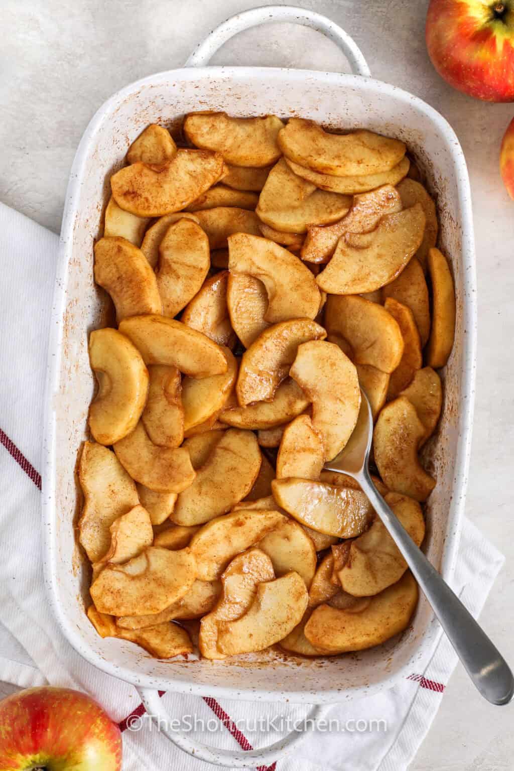 Baked Apple Slices (Tender & Juicy) - The Shortcut Kitchen