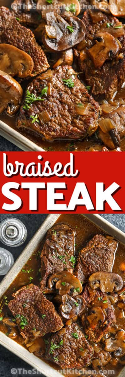 Braised Steak and Mushrooms - The Shortcut Kitchen