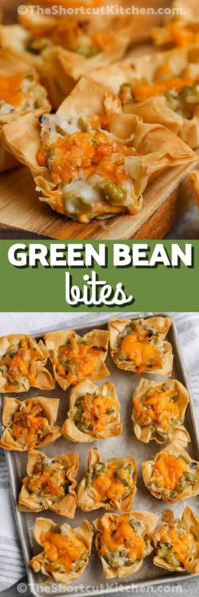 Green Bean Bites (Cheesy & Crispy) - The Shortcut Kitchen