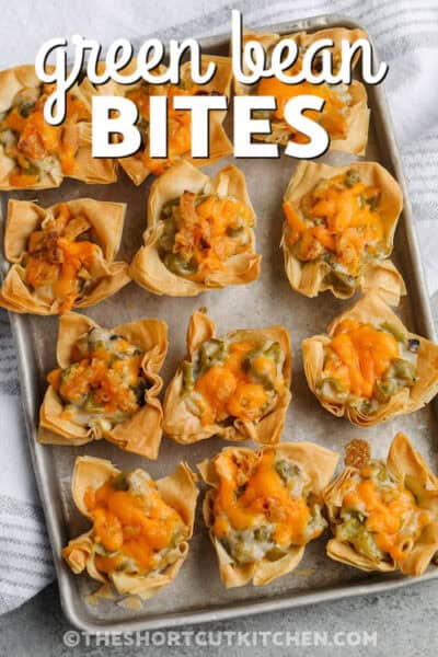 Green Bean Bites (Cheesy & Crispy) - The Shortcut Kitchen