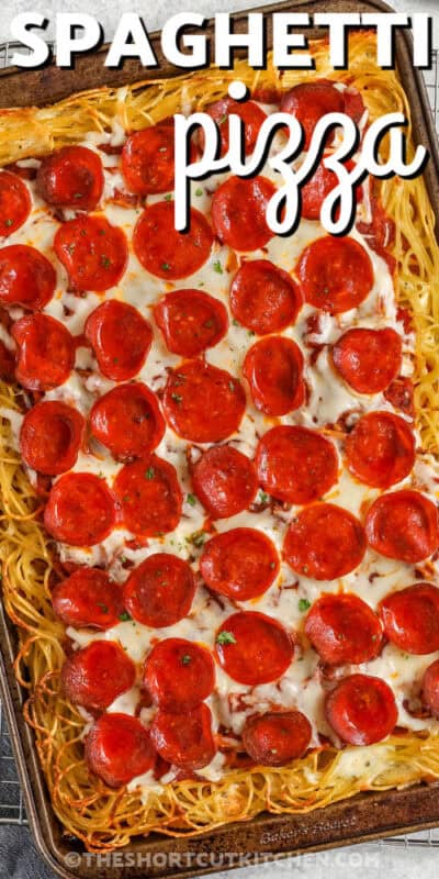 Spaghetti Pizza