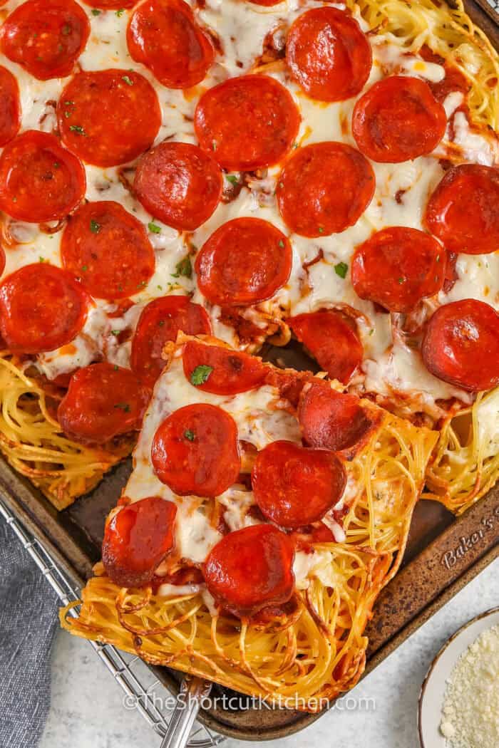 Spaghetti Pizza
