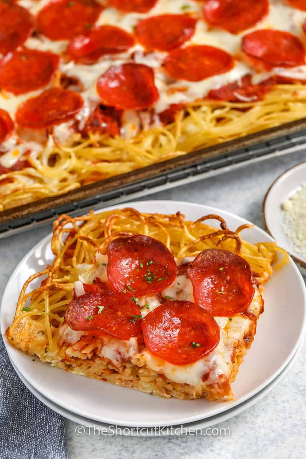 Spaghetti Pizza