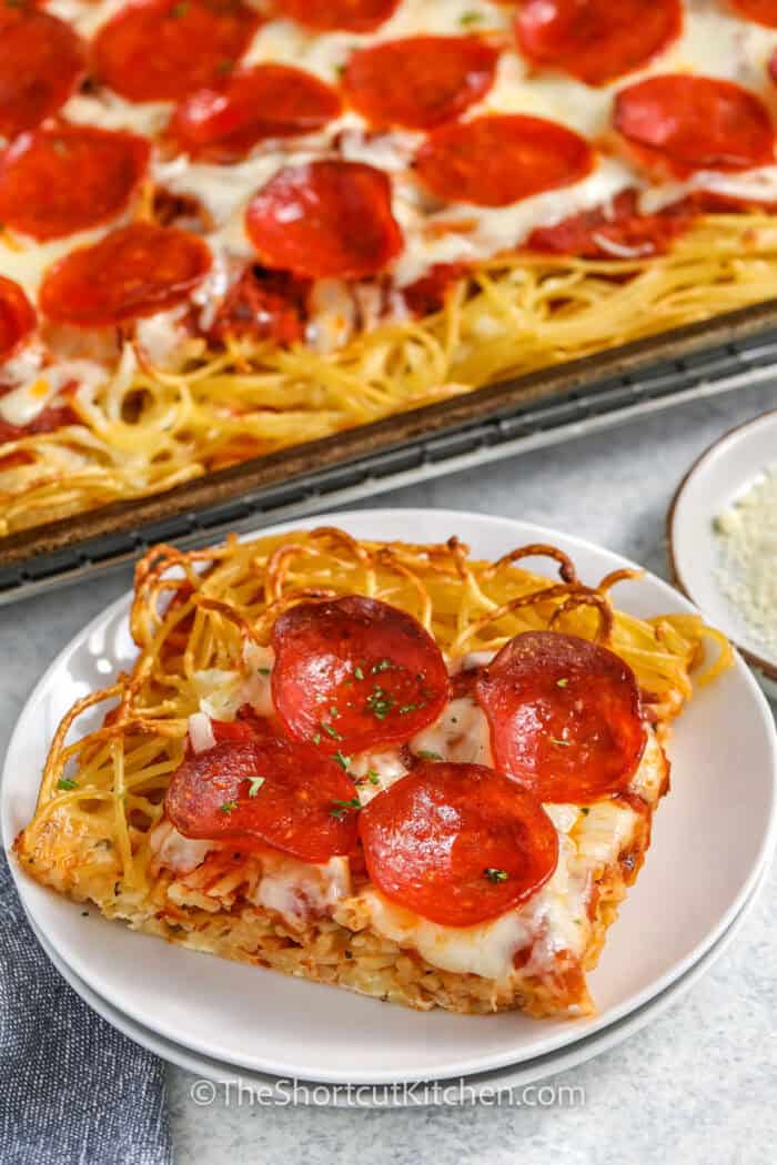 Spaghetti Pizza