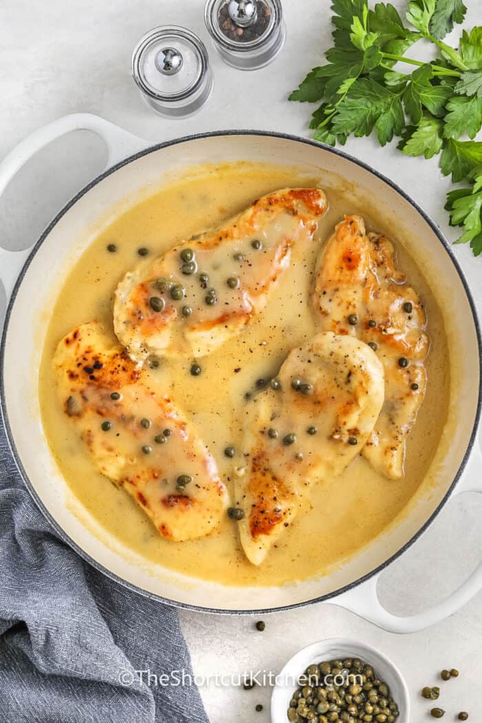 Chicken Scallopini Recipe (Tangy and Creamy) - The Shortcut Kitchen