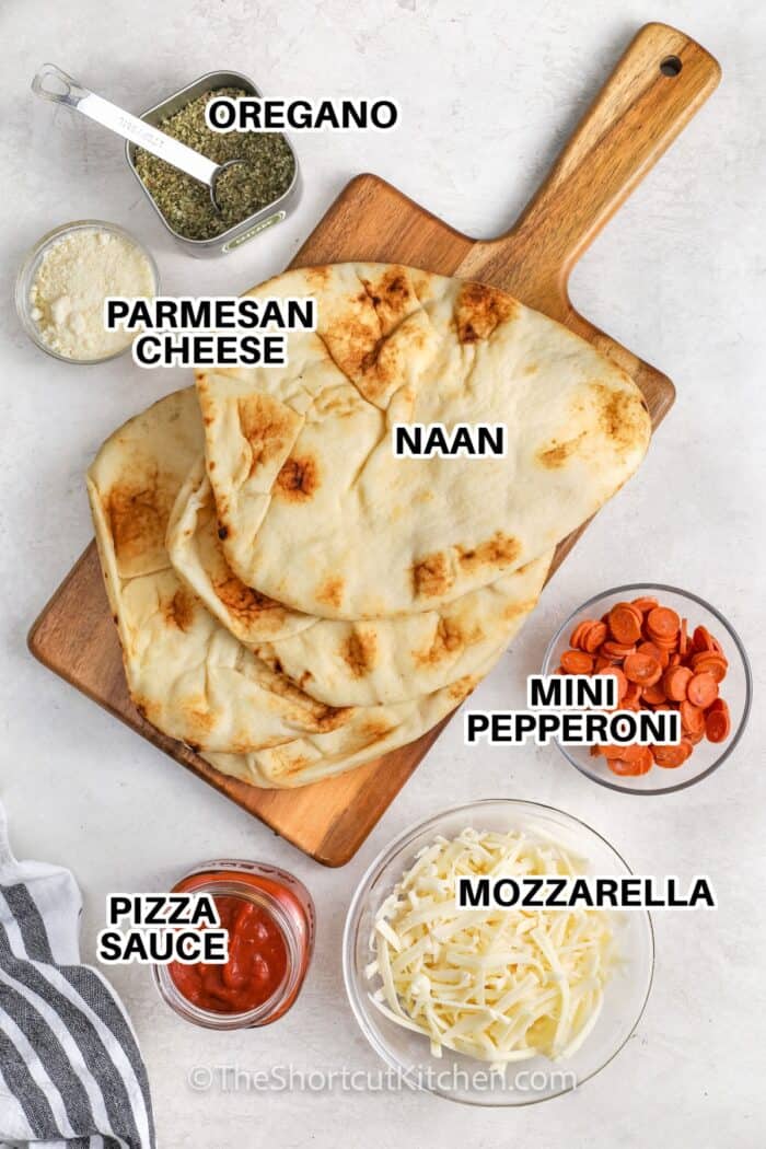 Naan Pizza Recipe (Cheesy & Savory) - The Shortcut Kitchen
