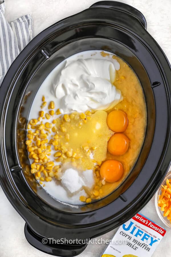 Slow Cooker Corn Pudding (Comforting and Flavorful) - The Shortcut Kitchen
