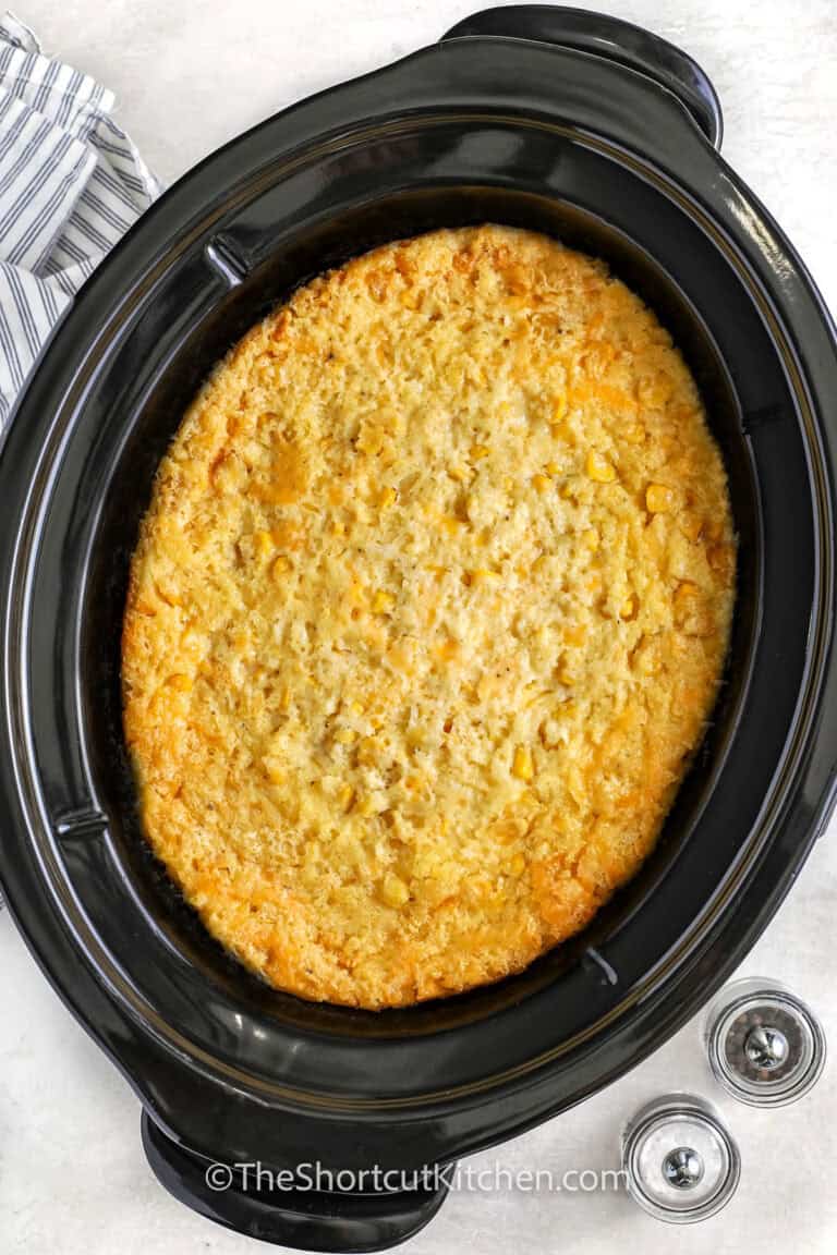 Slow Cooker Corn Pudding (Comforting and Flavorful) - The Shortcut Kitchen