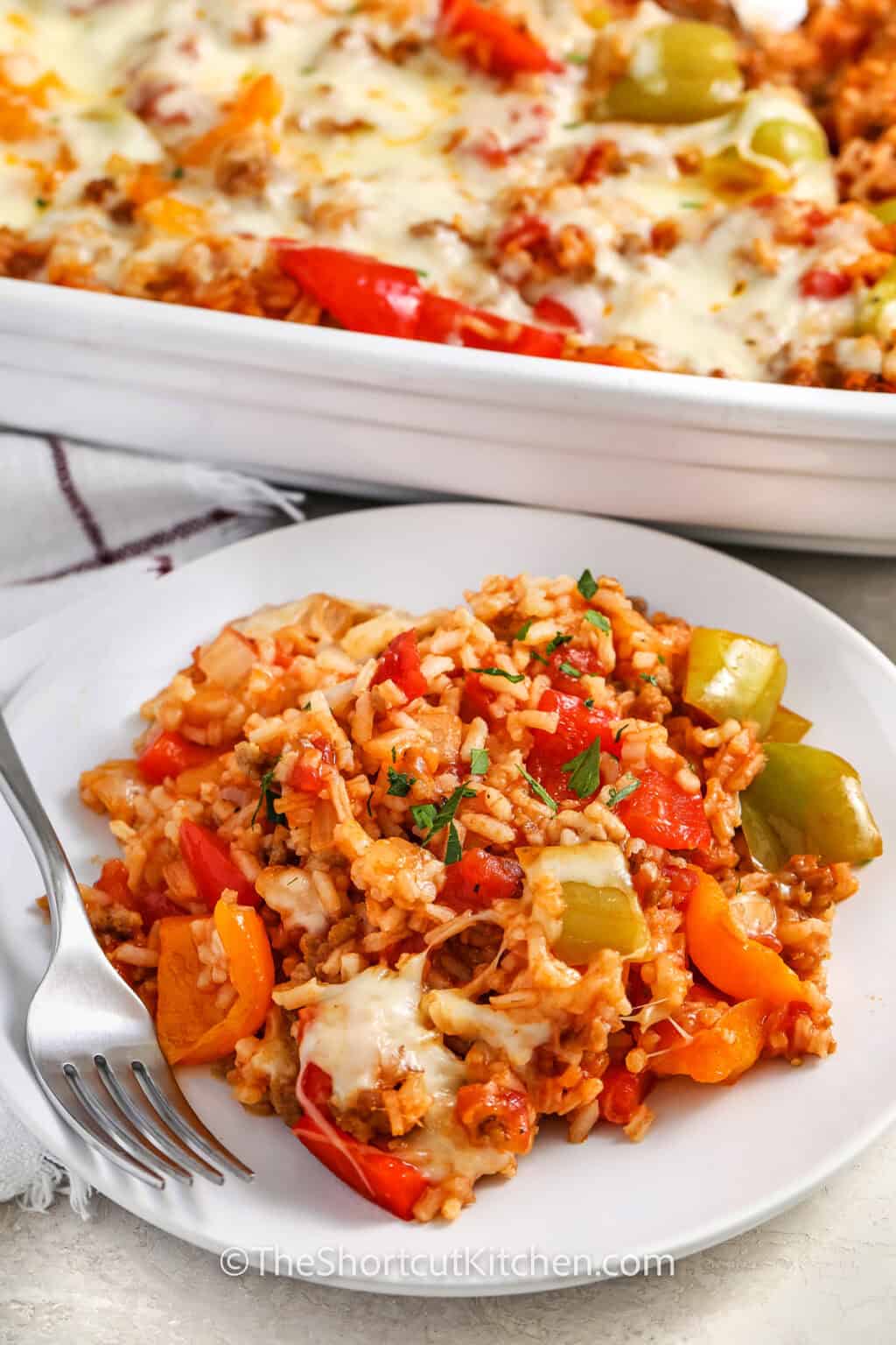 Unstuffed Pepper Casserole (Hearty and Comforting) - The Shortcut Kitchen