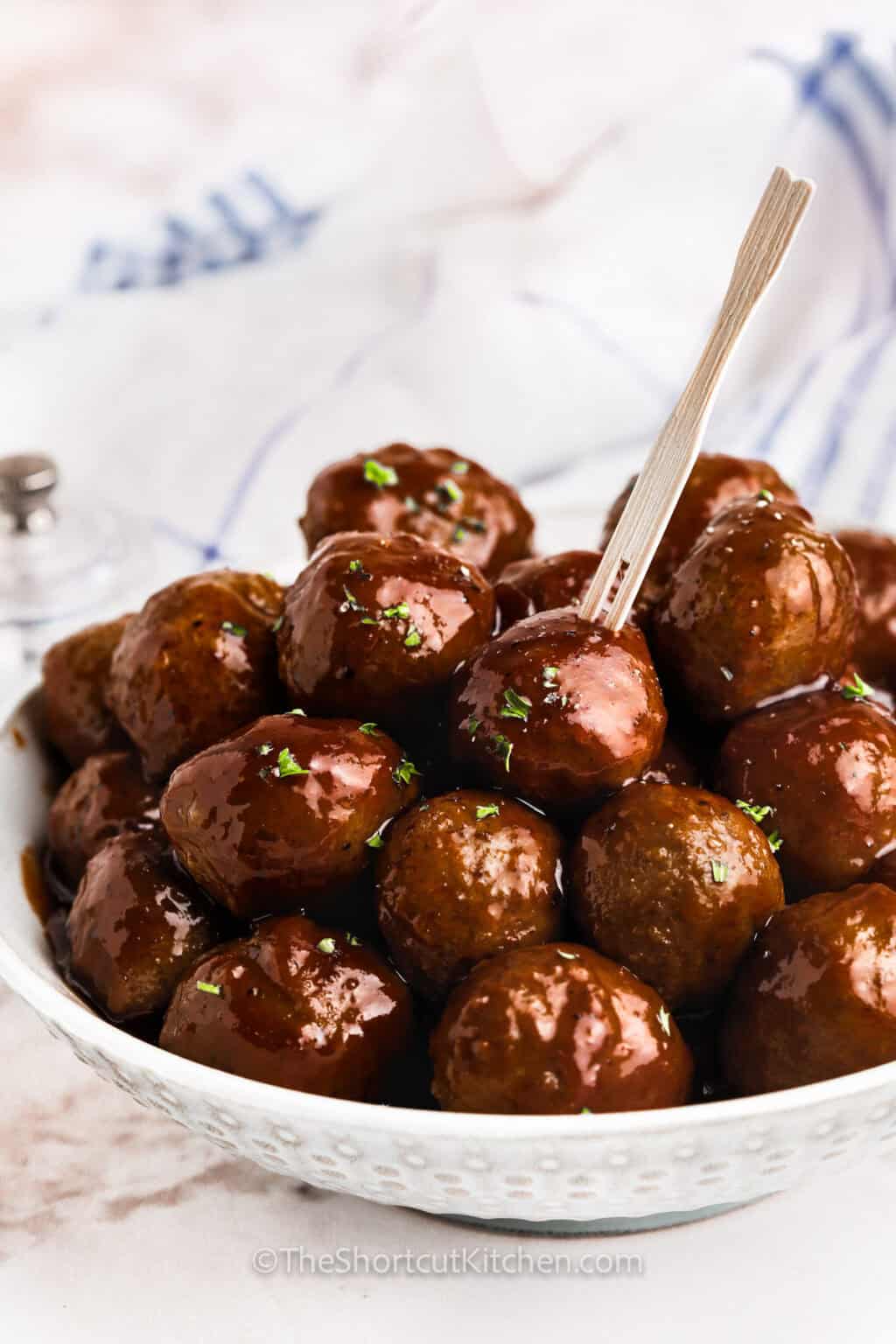 Easy BBQ Meatballs Recipe (3 Ingredients) - The Shortcut Kitchen