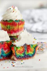 Rainbow Cupcakes (Colorful Treat!) - The Shortcut Kitchen