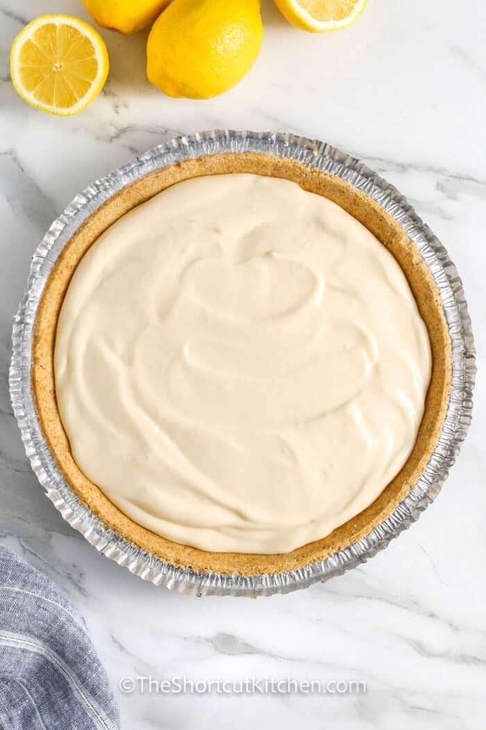 Creamy Lemon Pie Recipe(No Bake) - The Shortcut Kitchen