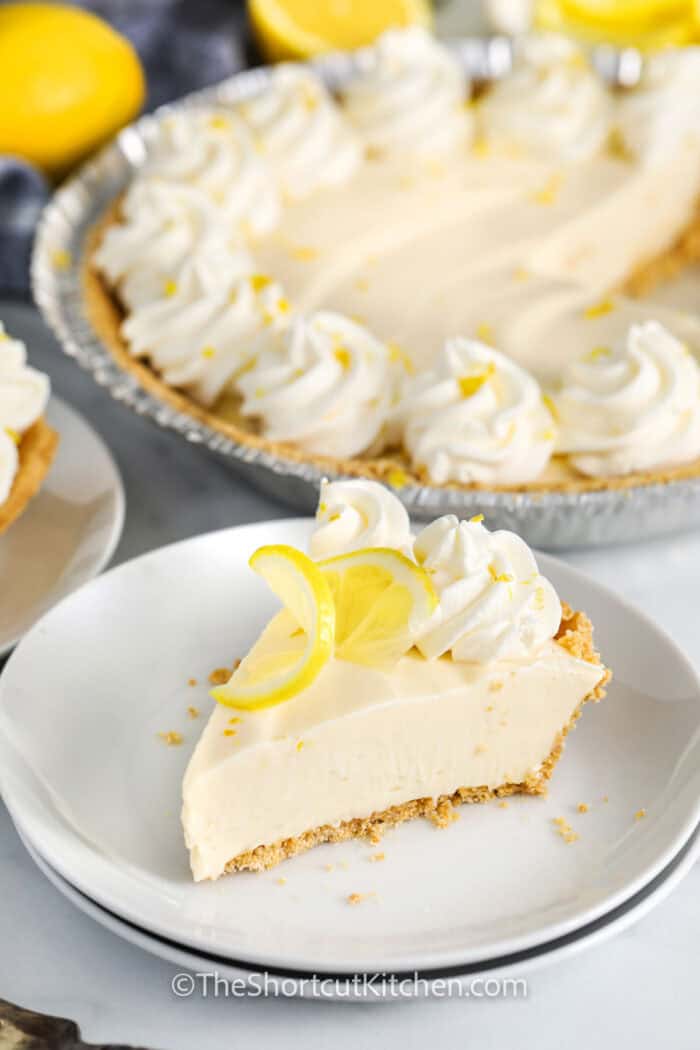 Creamy Lemon Pie Recipe(No Bake) - The Shortcut Kitchen