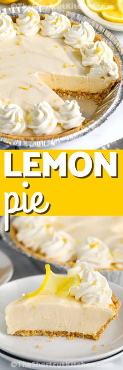 Creamy Lemon Pie Recipe(No Bake) - The Shortcut Kitchen