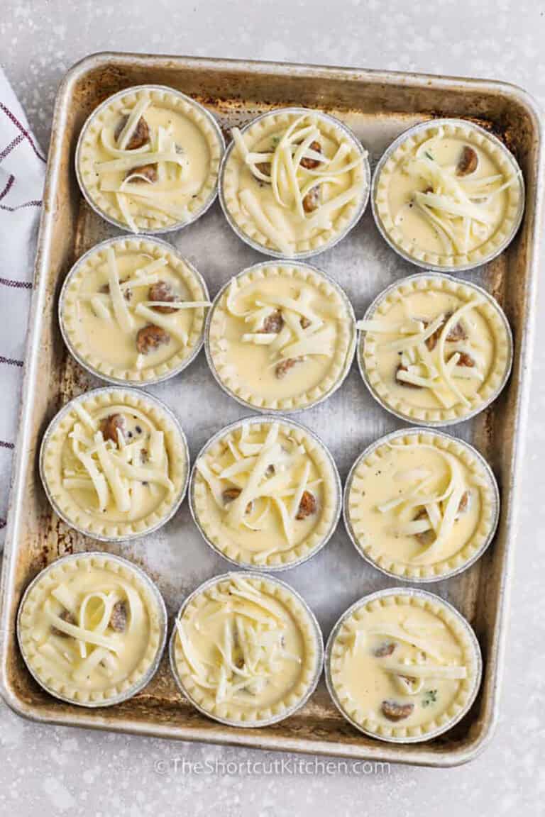 Mini Quiches (Easy 10 Minute Prep!) - The Shortcut Kitchen