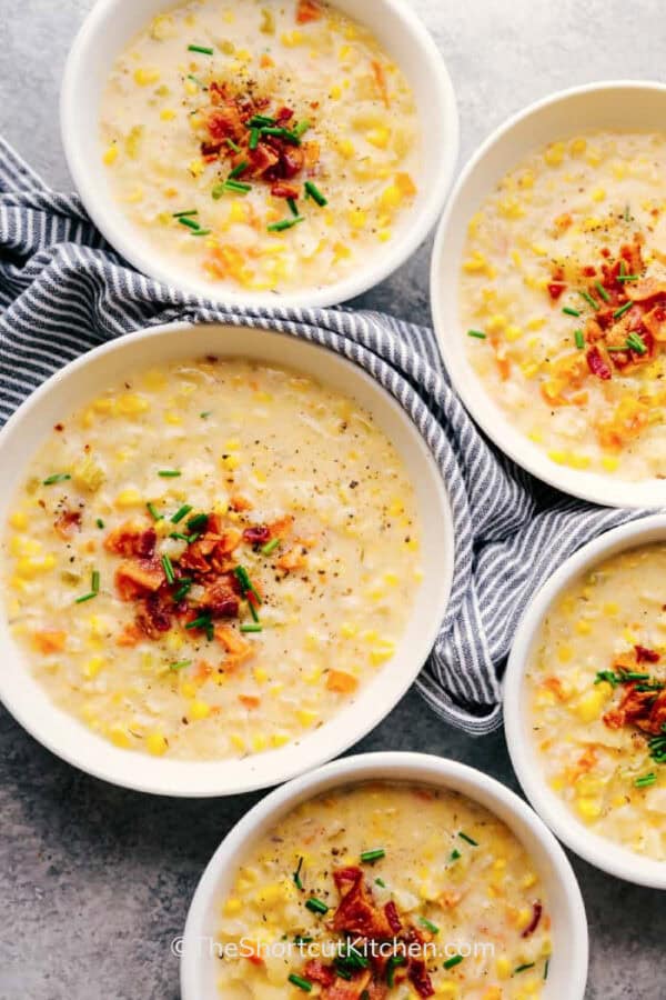 Crockpot Corn Chowder (So Creamy!) - The Shortcut Kitchen