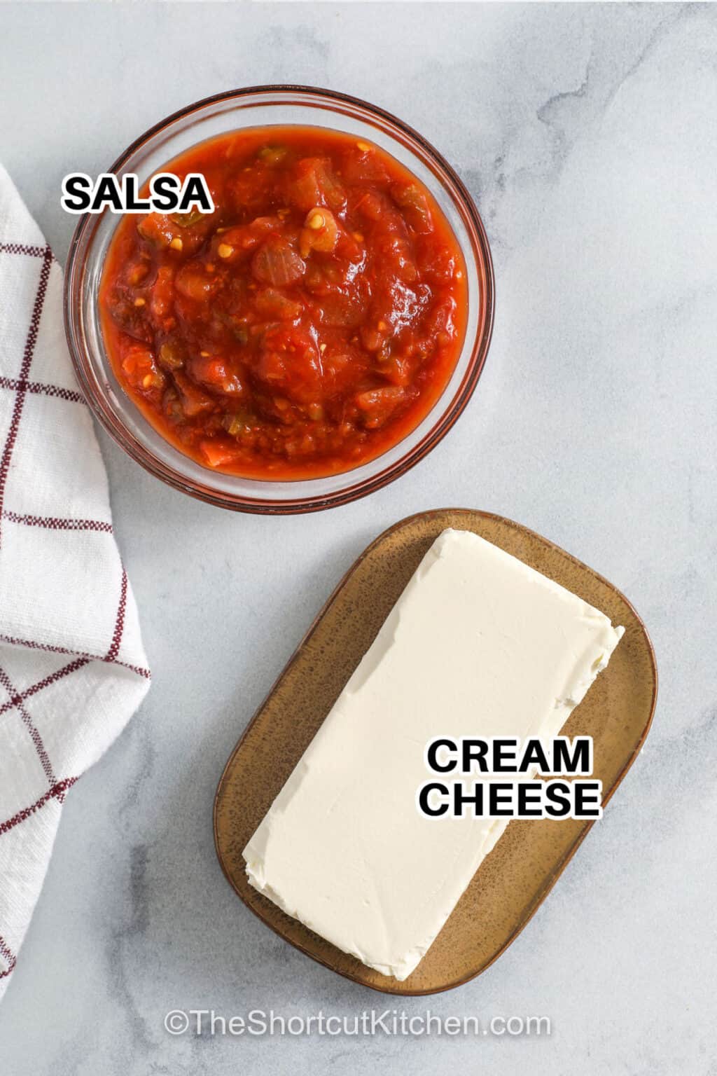 Cream Cheese Salsa Dip (2 Simple Ingredients)